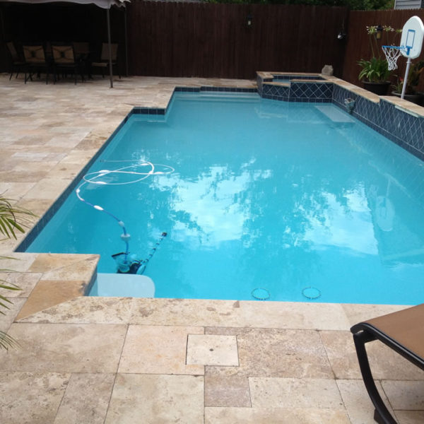 Swimming pool deck renovation - Crystal Pools and Spas