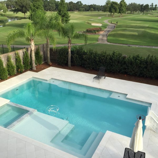 Country Club Estates swimming pool and spa - Crystal Pools and Spas